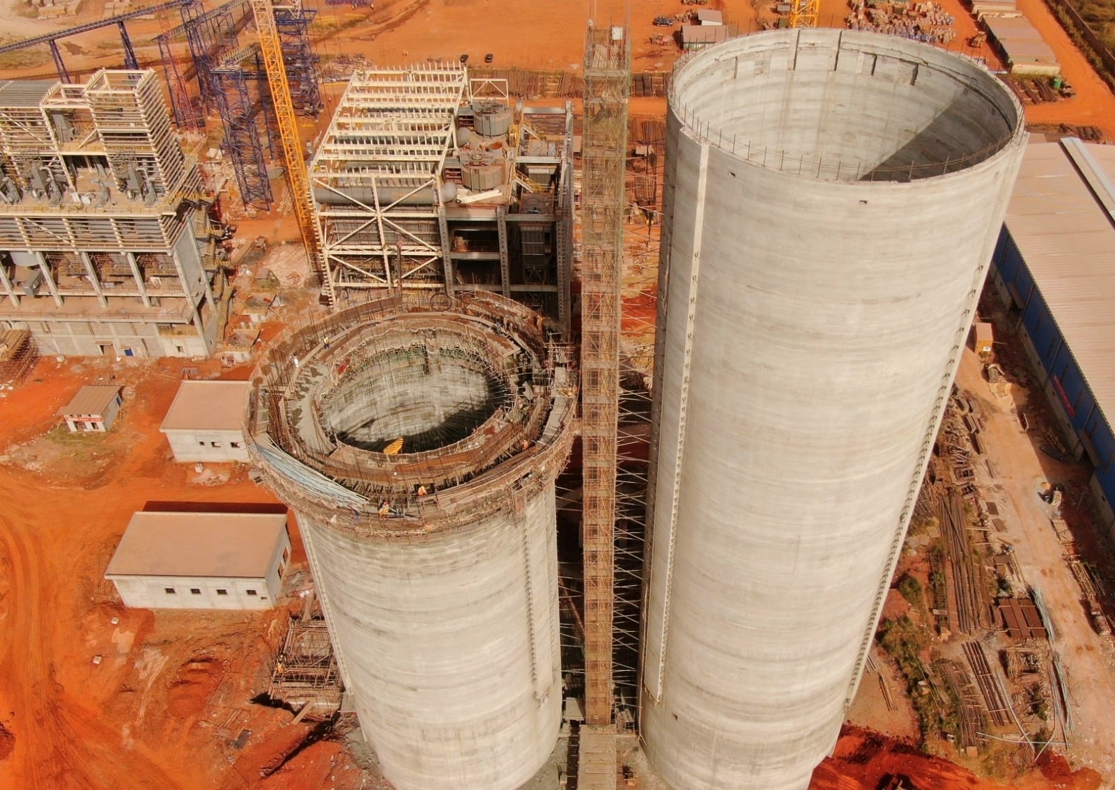 Cement and raw meal silos in Senegal — Peter und Lochner Engineering